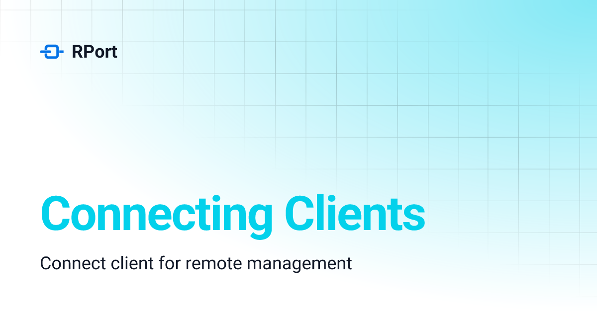 Connecting Clients | RPort